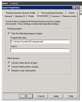 How to launch a program automatically when logging into Remote Desktop ...