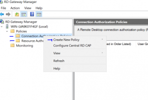 Installing the Remote Desktop Gateway Role (RDGW) on Windows Server 2019